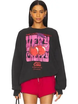 THE LAUNDRY ROOM Very Cherry Coke Jumper Sweatshirt - Black Snow
