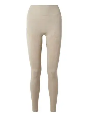 Adidas By Stella McCartney Truestrength Paneled Printed Stretch Leggings - Neutrals