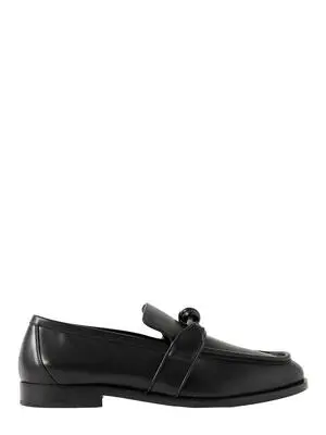 Bottega Veneta Astaire Knot-detailed Leather Loafers - Black