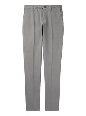 SLOWEAR Venezia 1951 Slim-fit Straight-leg Trousers - Gray