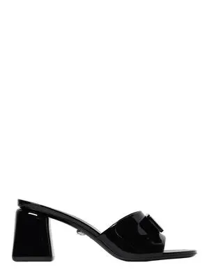 Versace Heeled Mules - Black