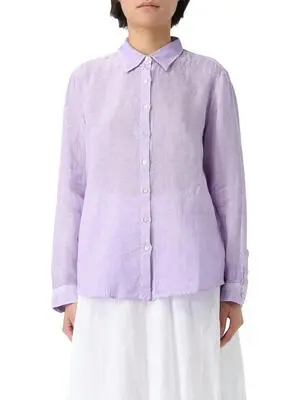 120% Lino Button-Down Shirt Lilac