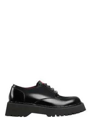 Gucci Web Lace Up - Black