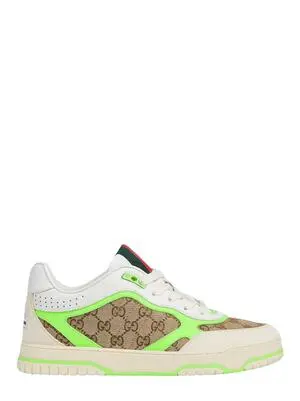 Gucci Re-web Gg Canvas Sneakers - Brown