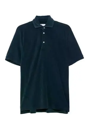 DOPPIAA Terry-cloth Polo Shirt - Blue