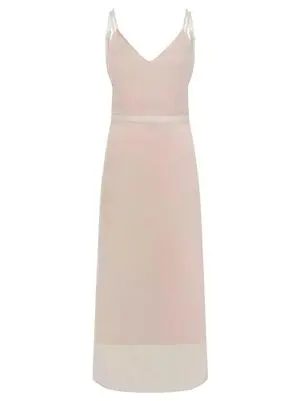 Carven Open-back Silk Dress - Pink