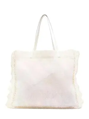 JW Anderson Crochet Shopping Bag - Neutrals