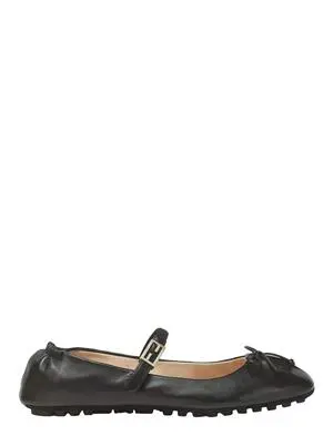 Fendi Baguette Ballet Flats - Black