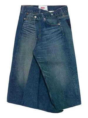 Junya Watanabe X Levi's Denim Midi Skirt - Blue