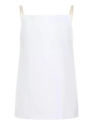 Carven Silk-blend Top - White