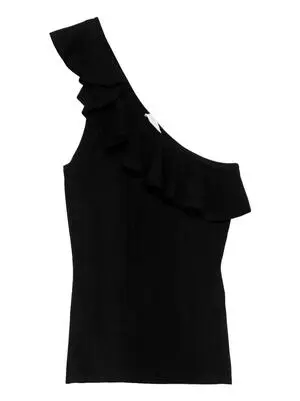 Zimmermann Rhiannon One-shoulder Top - Black