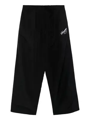 WILLY CHAVARRIA Logo-embroidered Track Pants - Black