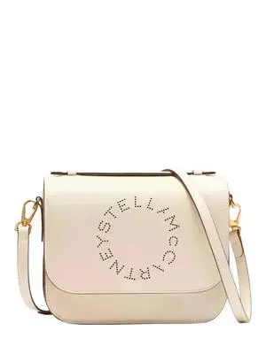 Stella McCartney Logo-perforated Crossbody Bag - Neutrals