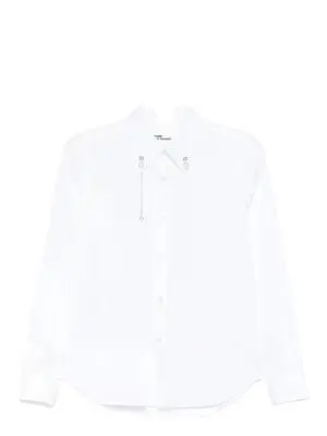 Noir Kei Ninomiya Bead-embellished Shirt - White