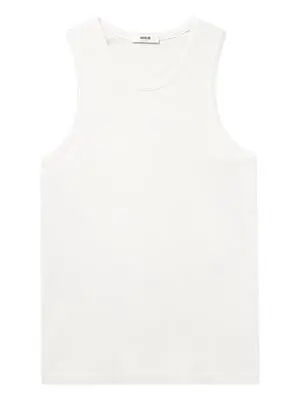 AGOLDE Viggo Ribbed Tank Top Neutrals