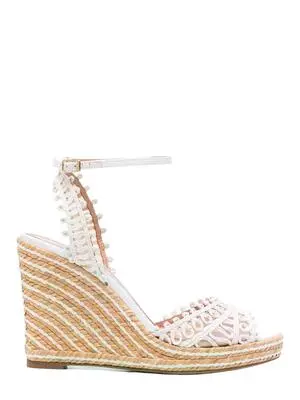 AQUAZZURA 105mm Kahlo Espadrilles - White