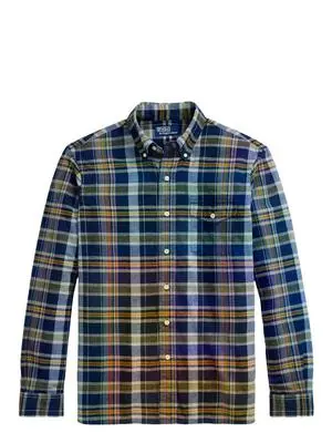 Polo Ralph Lauren Madras-check Cotton Shirt - Blue