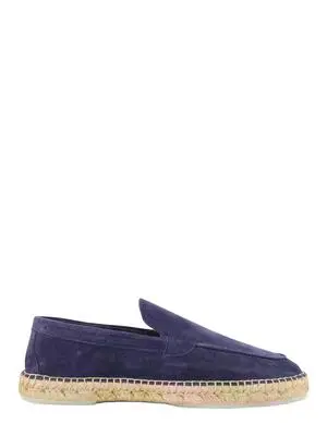 AURELIEN Beachside Suede Espadrille Loafers - Blue