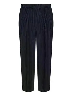 Issey Miyake Pleated Straight-leg Trousers - Blue