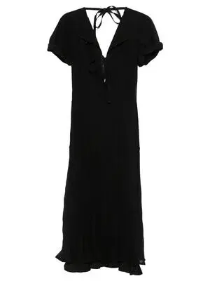 JIL SANDER Layered Maxi Dress - Black