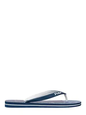 Polo Ralph Lauren Logo-embossed Flip-flops - Blue