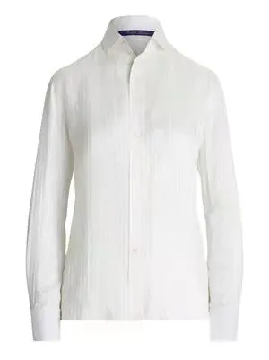 Ralph Lauren Pinstripe Button-up Shirt - White