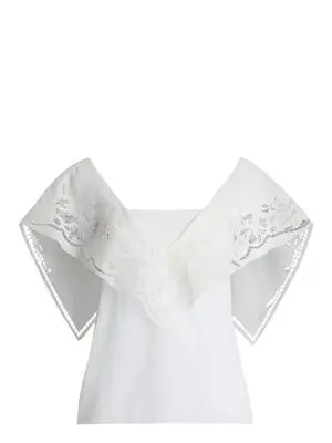 Ralph Lauren Lace-detail Top - White