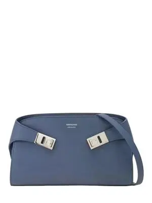 FERRAGAMO Mini Hug Crossbody Bag - Blue