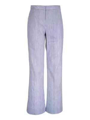 Vince Striped Flared Trousers - Blue