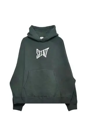 SAINT MXXXXXX Ribbed Saint Hoodie - Green