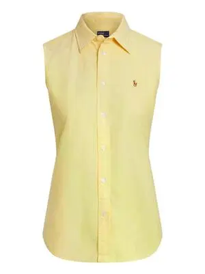 Polo Ralph Lauren Sleeveless Button-up Shirt - Yellow