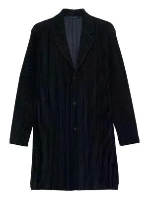 Issey Miyake Plissé Coat - Blue