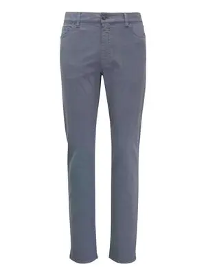 Zegna Flat-front Chinos - Blue
