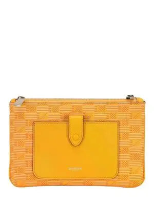 Moreau Leather Crossbody Bag - Orange