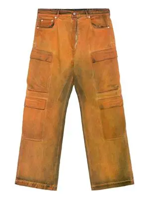 Rick Owens Double Cargo Jeans - Orange