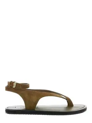 A.emery Millar Suede Ankle-strap Sandals - Brown