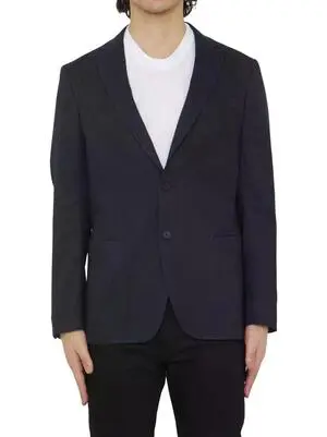 TONELLO Single-breasted Blazer - Blue