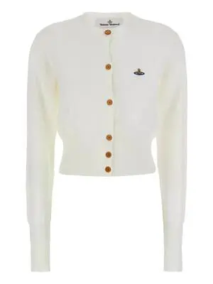 VIVIENNE WESTWOOD Bea Button-detail Cardigan - White