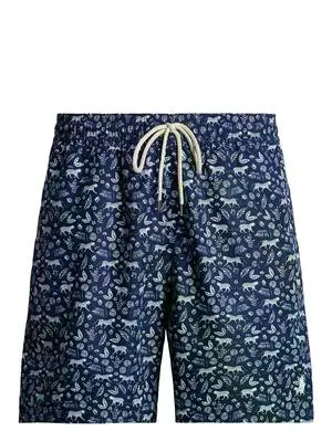 Ralph Lauren Printed Swim Shorts - Blue