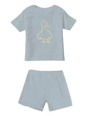 GUNAMUNA Cotton T-shirt & Short Set - Quack