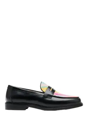 MARC NOLAN Calum Leather Penny Loafers - Cactus