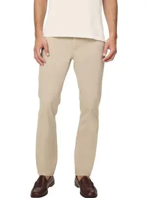 Warp + Weft Straight Leg Twill Pants - Pale Khaki
