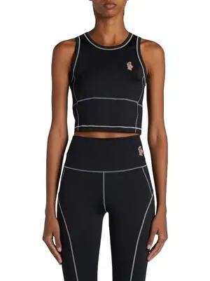 Moncler Sleeveless Cropped Top - Black