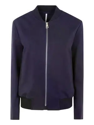 Liviana Conti Jersey Zip-up Sweatshirt - Blue