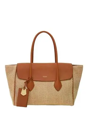 FERRAGAMO Large East-west Tote - Neutrals