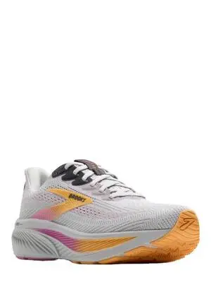 Brooks Ghost 17 Running Shoe - Oyster/ Apricot/ Pink