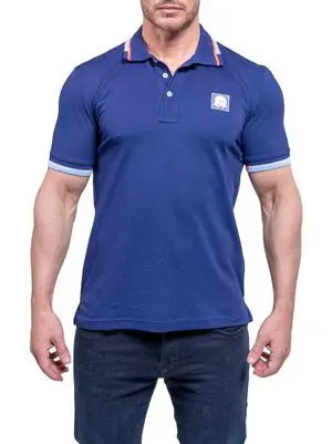 MACEOO Tipemb42 Piqué Polo - Blue