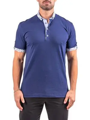 MACEOO Collarsolidcobalt Button-down Polo At Nordstrom