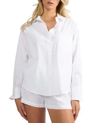 VIENS AVEC MOI The Everyday Boyfriend Shirt - White