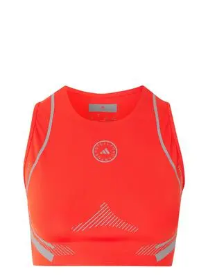 Adidas By Stella McCartney Truepace Stretch Recycled-jersey Sports Bra - Red